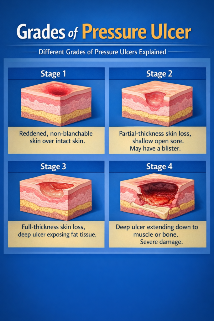 Grades of pressure ulcer - medcalcu.com